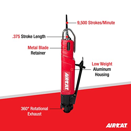 AIRCAT Pneumatic Tools 6350 Low Vibration Reciprocating Air Saw 9,500 Strokes per Minute