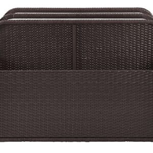 Crosley Furniture CO7303-BR Palm Harbor Outdoor Wicker Rolling Pool Float Caddy, Brown