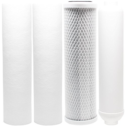 3-Pack Replacement Filter Kit Compatible with PurePro RO101SV-UV RO System - Includes Carbon Block Filter, PP Sediment Filters & Inline Filter Cartridge - Denali Pure Brand