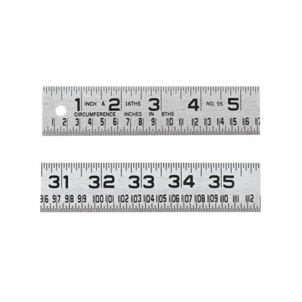 Lufkin Crescent 954FTN 1-1/4" x 4' Tinner's Circumference Steel Rule