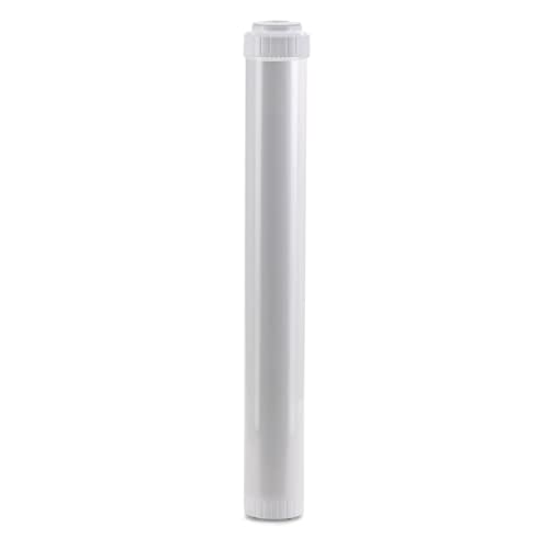 Hydronix EC-2520W Universal White Empty Water Filter Cartridge, Durable Construction, for Pre or Post Use 2.5" x 20"