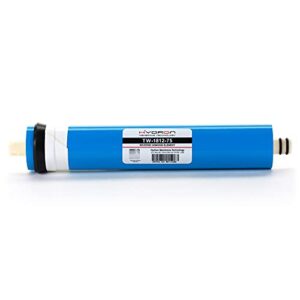 Hydron TW-1812-75 DI or RO Reverse Osmosis Membrane Replacement 75 GPD, Fits Any Standard RO Unit