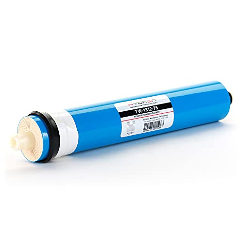 Hydron TW-1812-75 DI or RO Reverse Osmosis Membrane Replacement 75 GPD, Fits Any Standard RO Unit