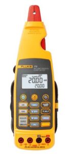 fluke 773 advanced milliamp process clamp-meter, 100ma dc, 0.01ma resolution, conductors to 4.5mm, voltage measurement with a nist-traceable calibration certificate with data