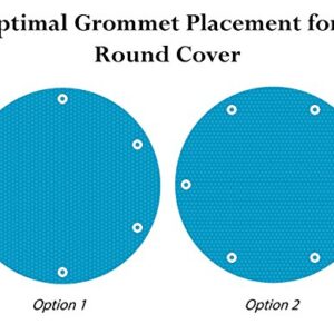 Sun2Solar Quick Drain Grommet Kit for Solar Heating Covers | Set of 6 | Water Drainage System Helps Remove Excess Water From Atop Blankets | Designed for In-Ground Above-Ground Swimming Pools and Spas