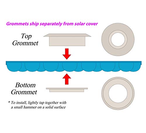 Sun2Solar Quick Drain Grommet Kit for Solar Heating Covers | Set of 6 | Water Drainage System Helps Remove Excess Water From Atop Blankets | Designed for In-Ground Above-Ground Swimming Pools and Spas