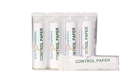 Control (No Chemical) Genetic Taste Test Paper Strips - for Use with PTC [5 Vials of 100 Strips - 500 Strips Total]