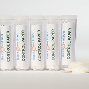 Control (No Chemical) Genetic Taste Test Paper Strips - for Use with PTC [5 Vials of 100 Strips - 500 Strips Total]