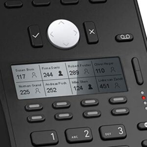 Snom SNO-D745 Sip Desk Phone with High-Resolution Display VoIP Phone and Device, Black