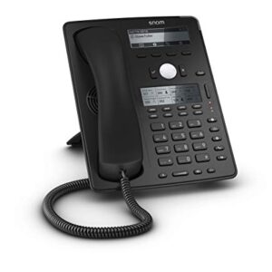 Snom SNO-D745 Sip Desk Phone with High-Resolution Display VoIP Phone and Device, Black