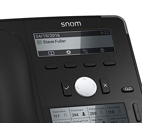 Snom SNO-D745 Sip Desk Phone with High-Resolution Display VoIP Phone and Device, Black