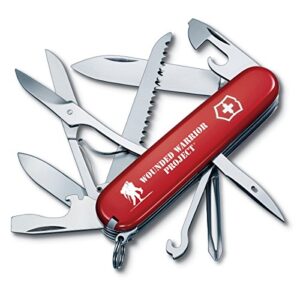 victorinox swiss army multi-tool, fieldmaster pocket knife, red