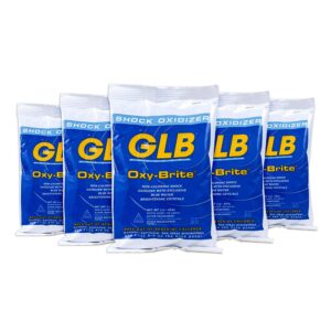 glb 71414a-05 oxy-brite non-chlorine shock oxidizer for swimming pools, 1-pound, 5-pack