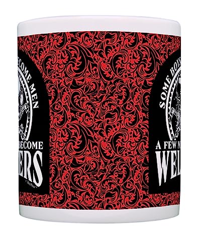 Welder Mug For Men Some Boys Become Men Few Become Welders 11oz Ceramic Coffee Mug Paisley