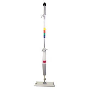 boardwalk bwkbwms16mfm 59 in. bucketless microfiber mop system kit - gray