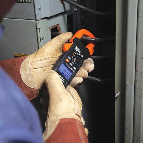 Klein Tools CL700 Autoranging Digital Clamp Meter, TRMS 600Amp, AC/DC Volts, Current, LoZ, Continuity, Frequency, NCVT, Temp, More, 1000V