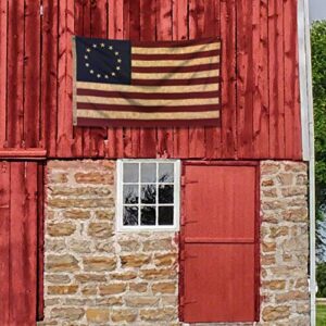 Betsy Ross Vintage Embroidered Flag - 3x5ft Premium Oxford Polyester - Founding Fathers Flags