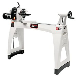 jet jwl-1640evs, 16" x 40" woodworking lathe, variable speed, 1ph 115v (719500)