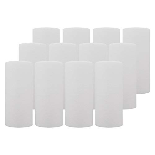 Tier1 20 Micron 10 Inch x 4.5 Inch | 12-Pack Spun Wound Polypropylene Whole House Sediment Water Filter Replacement Cartridge | Compatible with SDC-45-1020, FPMB-BB20-10, P20-10BB, Home Water Filter