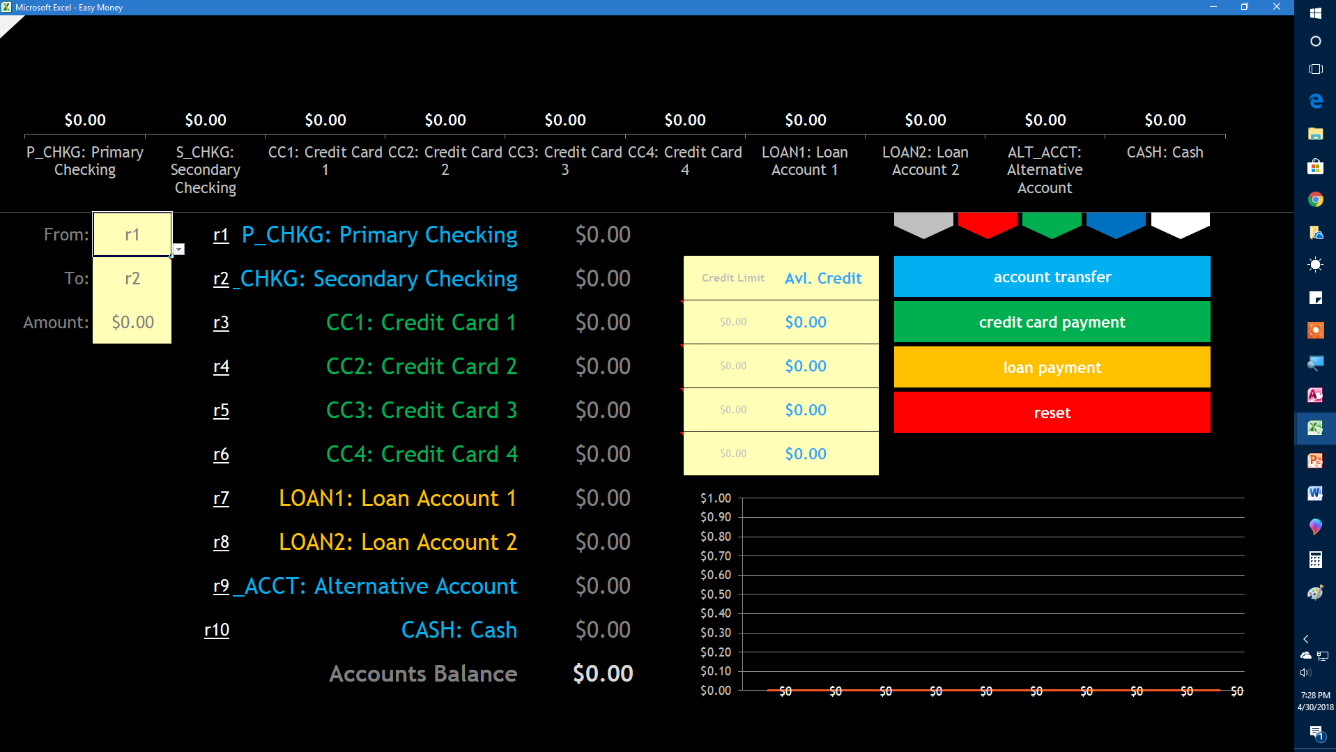 Easy Money (Personal Finance App/Money Manager/Account Simulator) [Download]