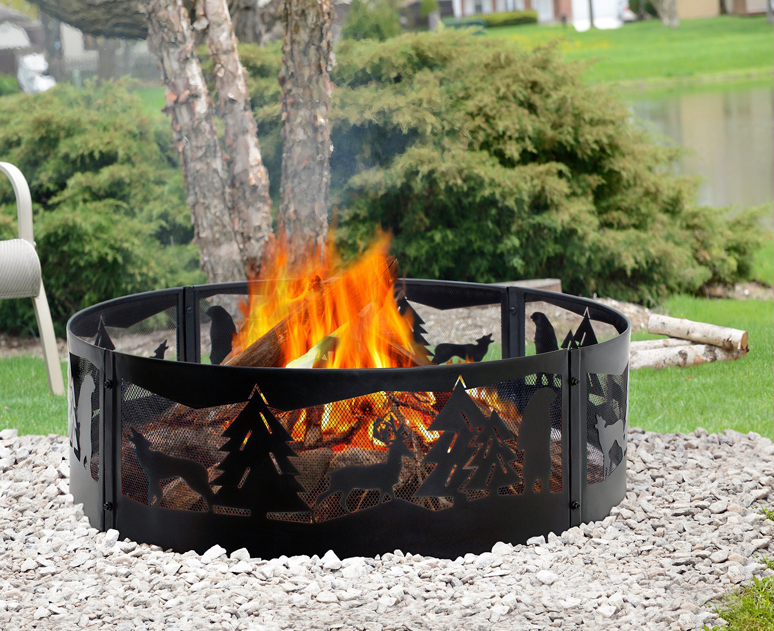 GHP Group Pleasant Hearth OFW177FR 36" Wilderness fire Ring