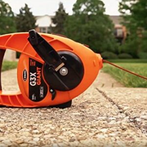 Keson G3X Giant Chalk Line with High Speed Rewind, 12 oz Capacity, 100 ft String "Packaging may vary"