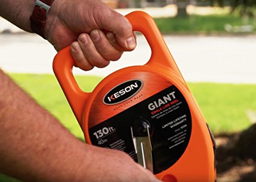 Keson G3X Giant Chalk Line with High Speed Rewind, 12 oz Capacity, 100 ft String "Packaging may vary"