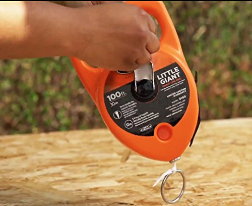 Keson G3X Giant Chalk Line with High Speed Rewind, 12 oz Capacity, 100 ft String "Packaging may vary"