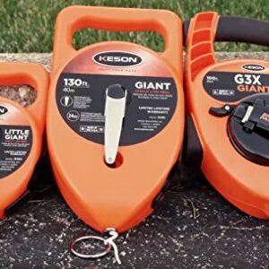 Keson G3X Giant Chalk Line with High Speed Rewind, 12 oz Capacity, 100 ft String "Packaging may vary"