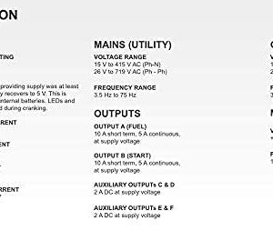 Thunder Parts DSE4620 Original - Made in UK | Auto Mains (Utility) Failure Control Module (Mpu,Ct,Rtc) | Displays Generator and Utility Sensing | DSE4620-03