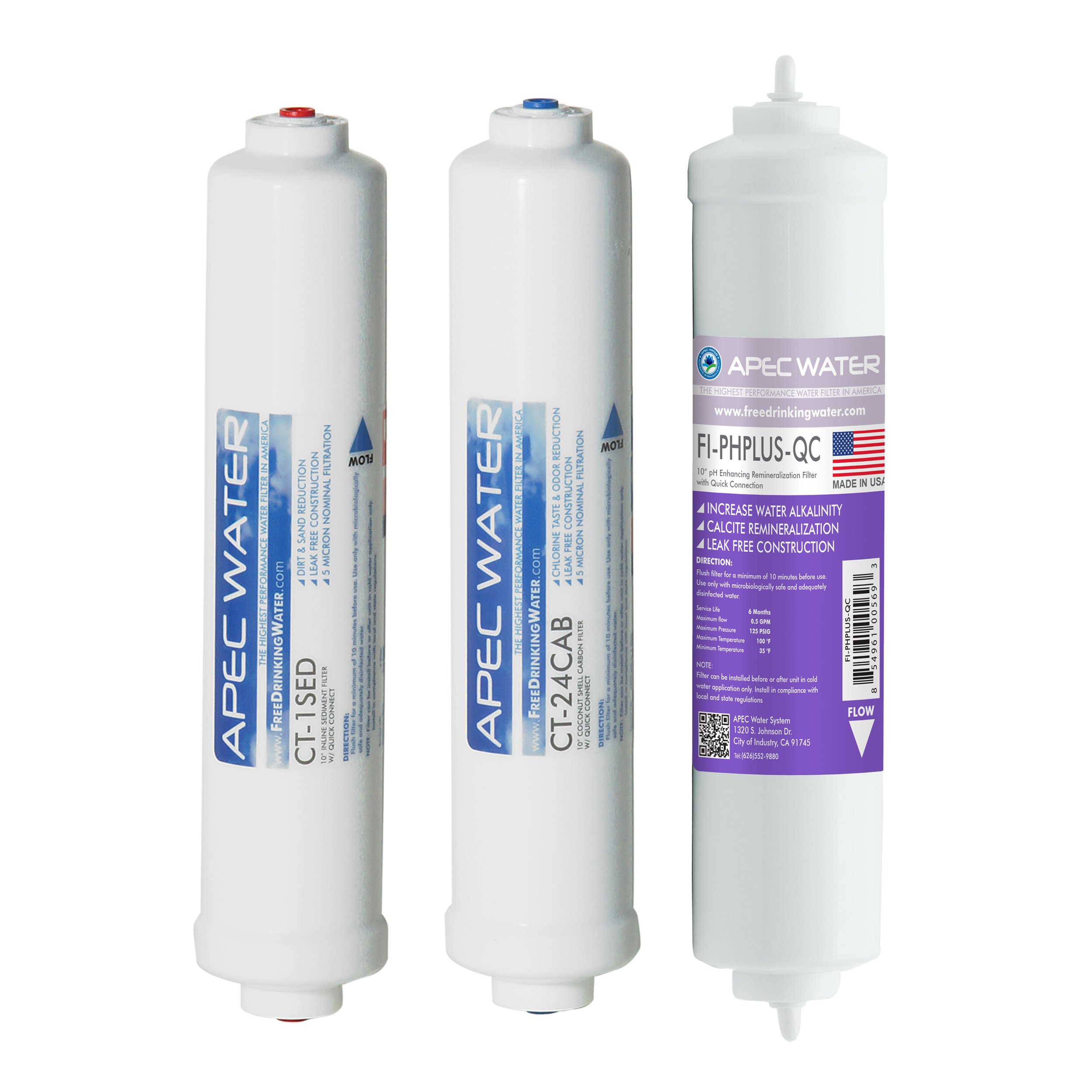 APEC Water Systems FILTER-SET-CTOP-PH Water Filter Replacement