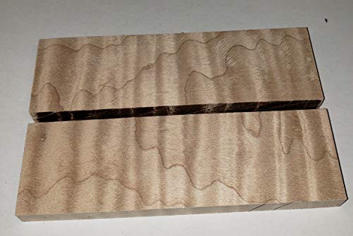 Curly Maple Knife Scales - 3/8"x1.5x5" - 2 Pack