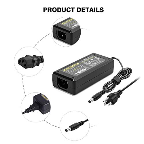 BTF-LIGHTING AC100-240V to DC5V6A Max30W Suit 5A 4A 3A 2A 1A Device Transformer Power Adapter Converter with 5.5x2.5mm DC Output Jack for WS2812B WS2811 WS2813 SK6812 etc LED Strip/String/LED Matrix