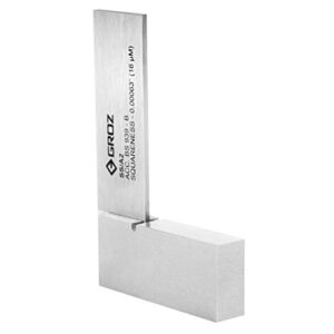 Groz 01000 2" Precision Steel Square, 16 Microns Squareness