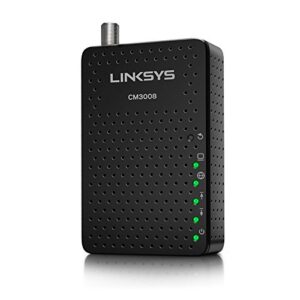 linksys docsis 3.0 8x4 cable modem certified with comcast xfinity, spectrum, cox (cm3008)