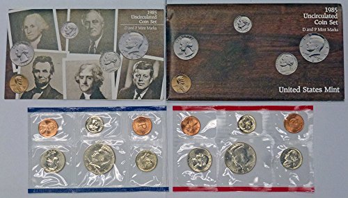 1985 P & D Mint Set Uncirculated Coin Set OGP