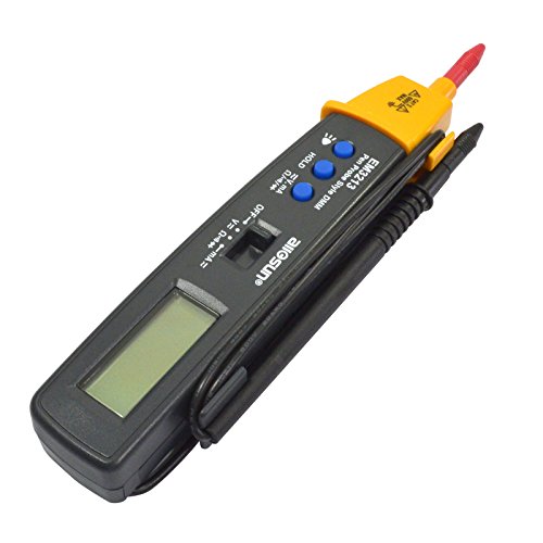 ALLOSUN Auto Range Pen Type Digital Multimeter Portable DMM AC/DC Volt Tester AC/DC Current Ammeter with Backlit and Flashlight