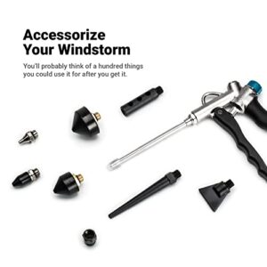 Capri Tools Windstorm EX High Performance Air Blow Gun with Adjustable Air Flow and Extended Nozzle