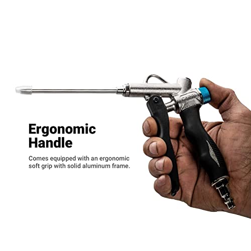 Capri Tools Windstorm EX High Performance Air Blow Gun with Adjustable Air Flow and Extended Nozzle