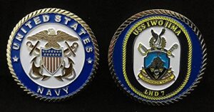 uss iwo jima lhd-7 (officer) challenge coin