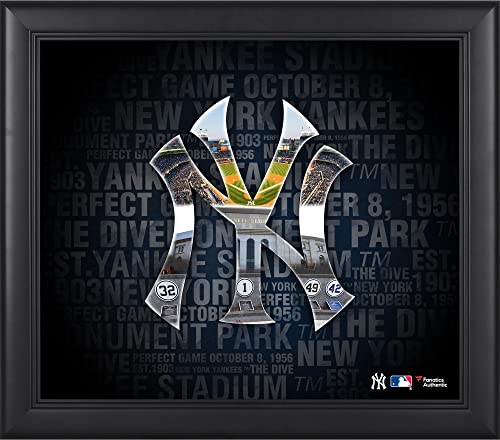 New York Yankees Framed 15" x 17" Team Heritage Collage - MLB Team Plaques and Collages