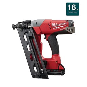 Milwaukee Electric Tool 2741-21CT Milwaukee M18 Fuel 16 Gauge Straight Finish Nailer, Plastic, 1" x 11.9" x 3.2"