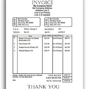 Simple Invoice Printer