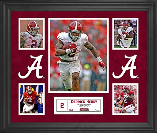 Derrick Henry Alabama Crimson Tide Framed 20'' x 24'' 5-Photo Collage - College Player Plaques and Collages