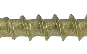 Power Pro 48617 Wood Screws, #10 x 5", Premium Outdoor Deck Screws, Rust Resistant, Epoxy Coated Bronze, 5lb Tub, 213 pcs