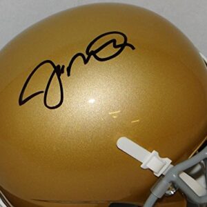 Joe Montana Autographed Black Notre Dame Schutt Mini Helmet- JSA Witnessed Auth