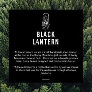 Black Lantern Whiskey Glasses – Forest Landscape Cocktail Glasses - Set of 2 Glasses - Old Fashioned Rock Glass Set - 11oz. Tumbler Glass