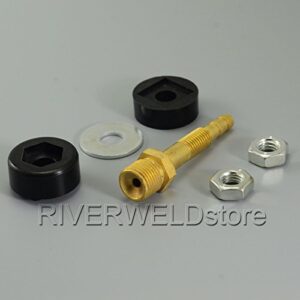 RIVERWELD M16X1.5 Cable Connector 8mm Plasma Cutter Spare Air & Power Jack Panel Fit Welder Welding Machine