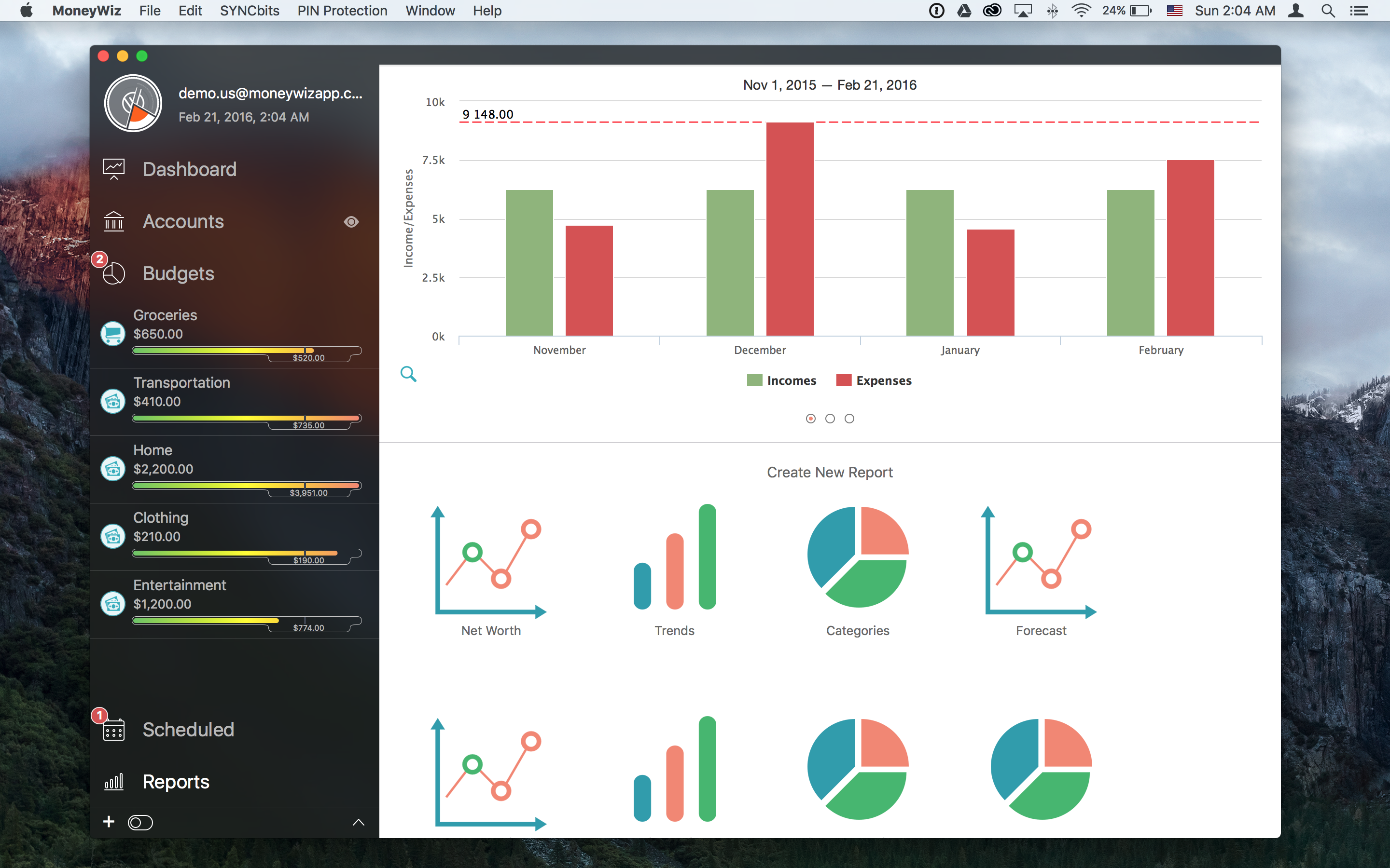 MoneyWiz 2 - Personal Finance for Mac [Online Code]