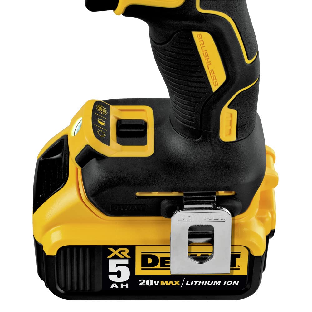 DEWALT 20V MAX XR Brushless Drill/Driver 3-Speed, Premium 5.0Ah Kit, Cordless (DCD991P2)